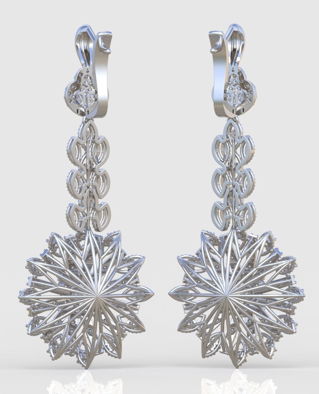 Earring 3D model 3D printable model 0226 9 free 3D model 3D printable ...