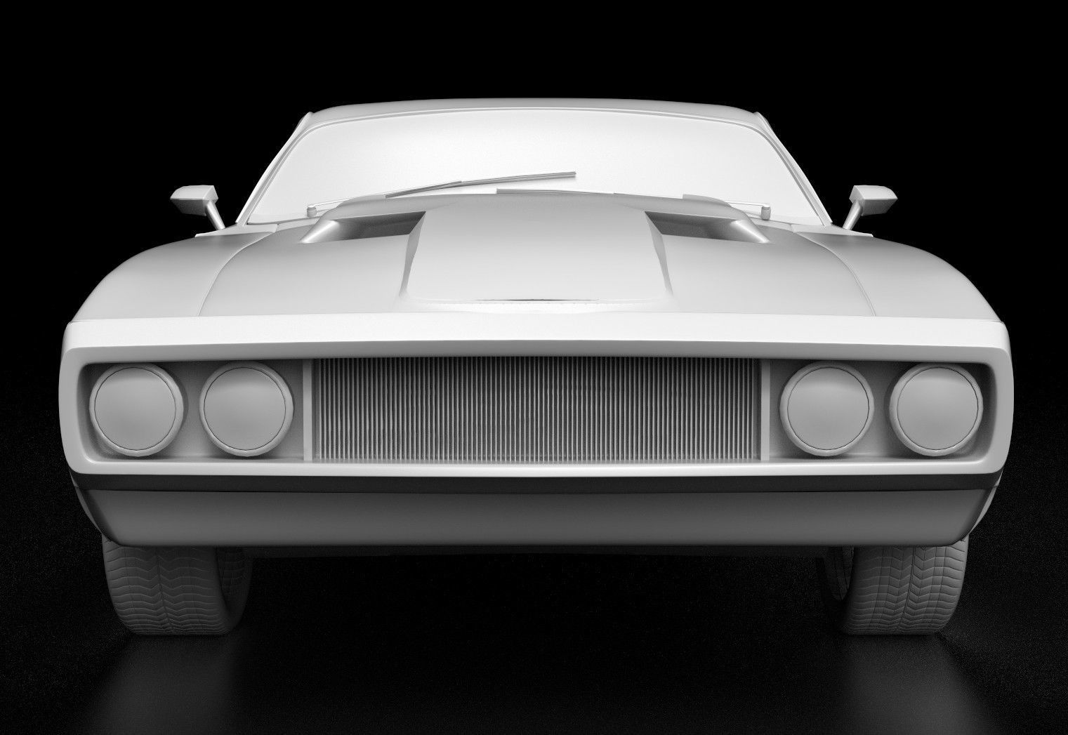 70s Dodge Challenger 3D model | CGTrader