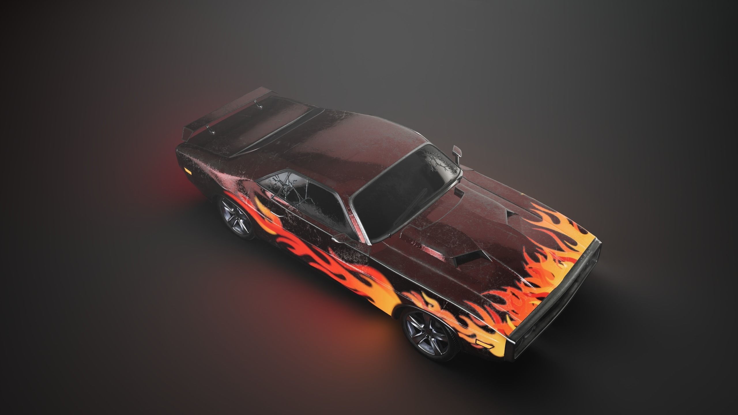 70s Dodge Challenger 3D model | CGTrader