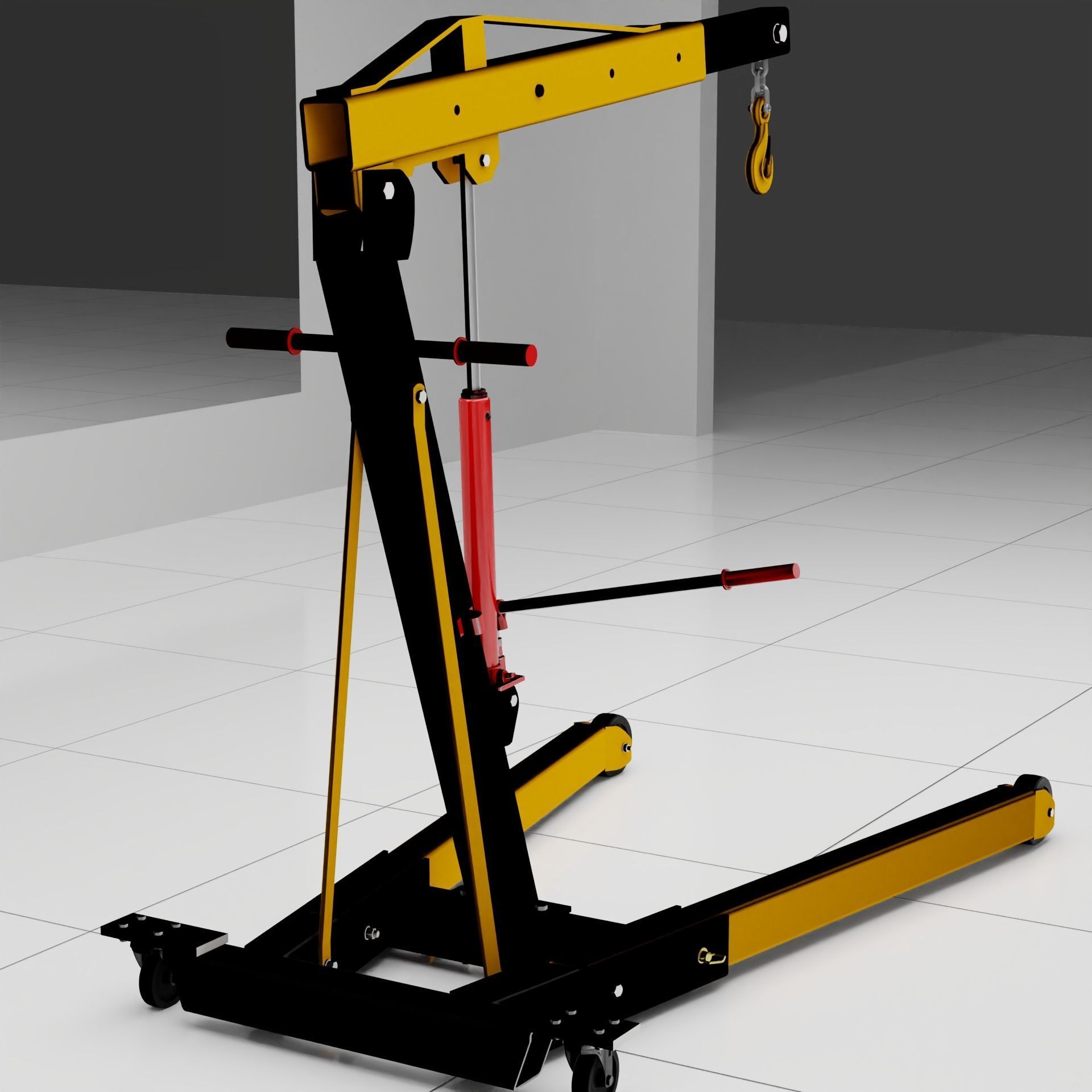 Engine crane 3D model | CGTrader