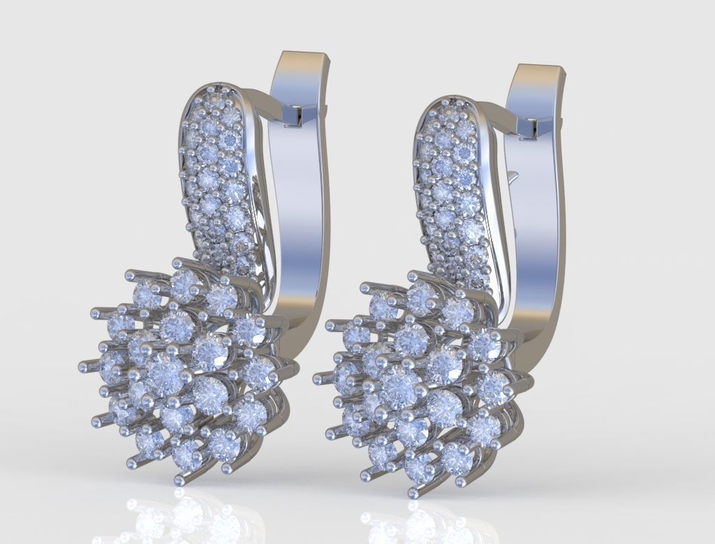 Earring 3D model 3D printable model 0230 11 3D model 3D printable ...