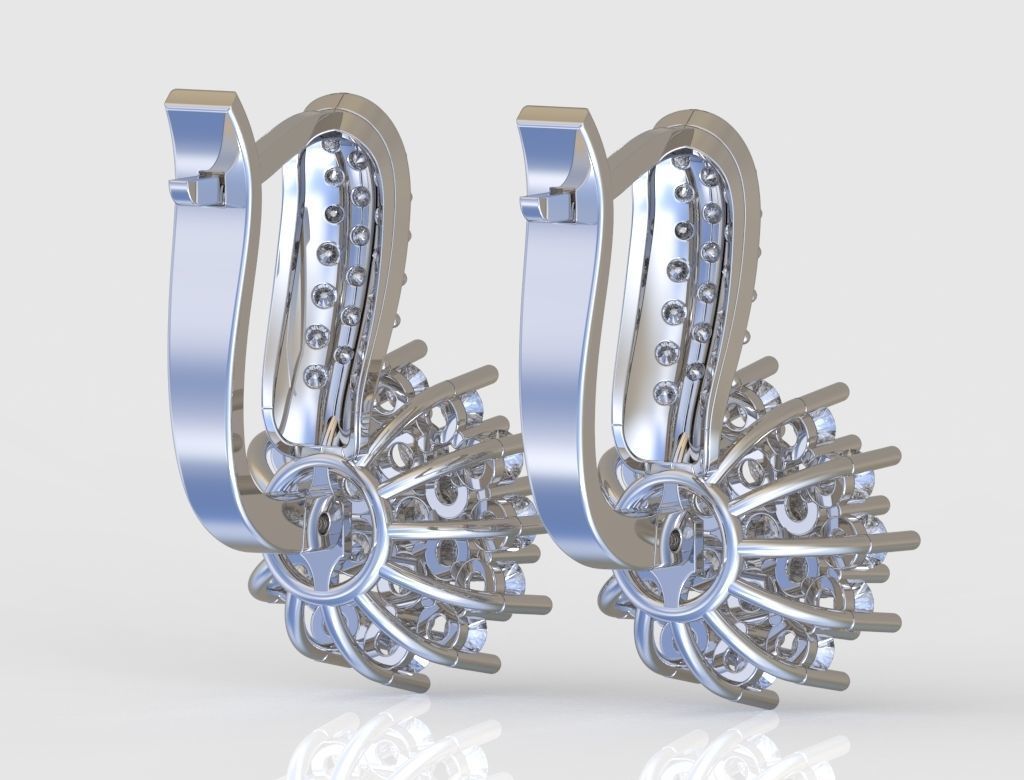 Earring 3D model 3D printable model 0230 11 3D model 3D printable ...