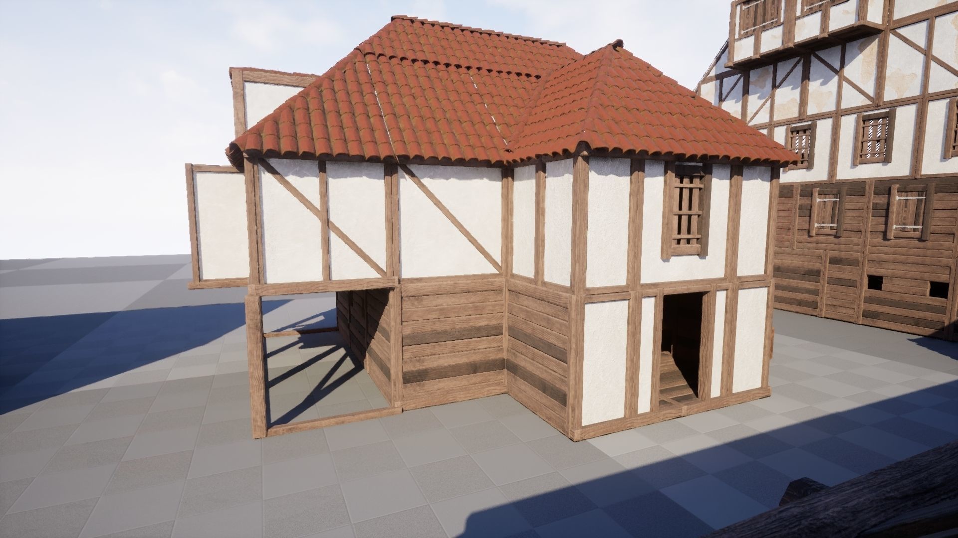 3D model Modular Medieval Environment VR / AR / low-poly | CGTrader