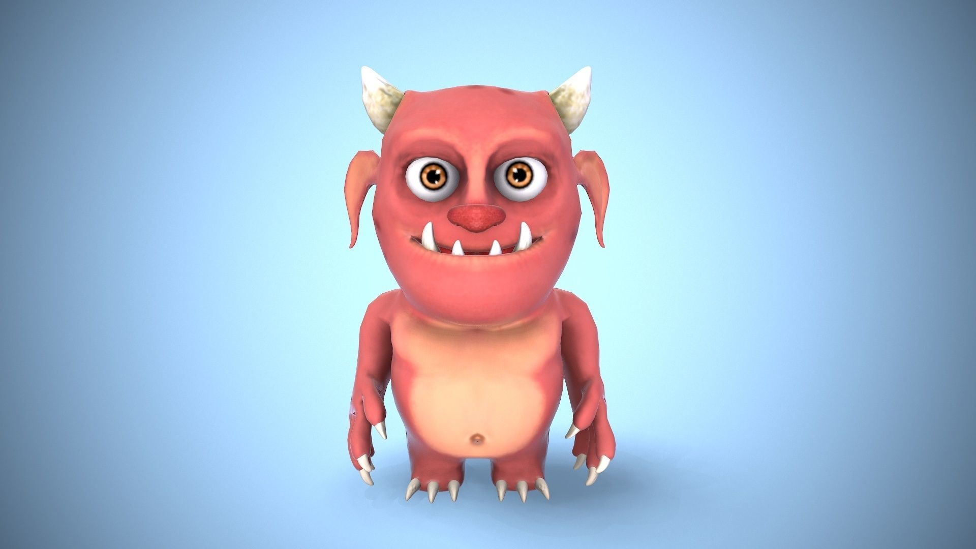 3D model Cartoon little devil VR / AR / low-poly | CGTrader