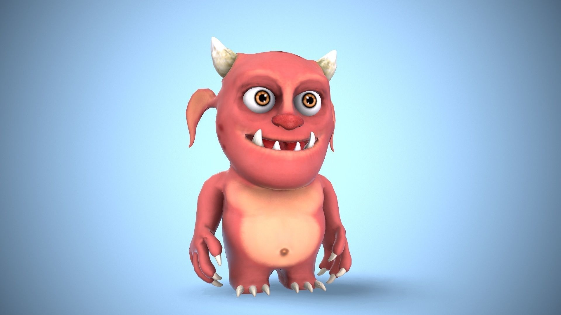 3D model Cartoon little devil VR / AR / low-poly | CGTrader