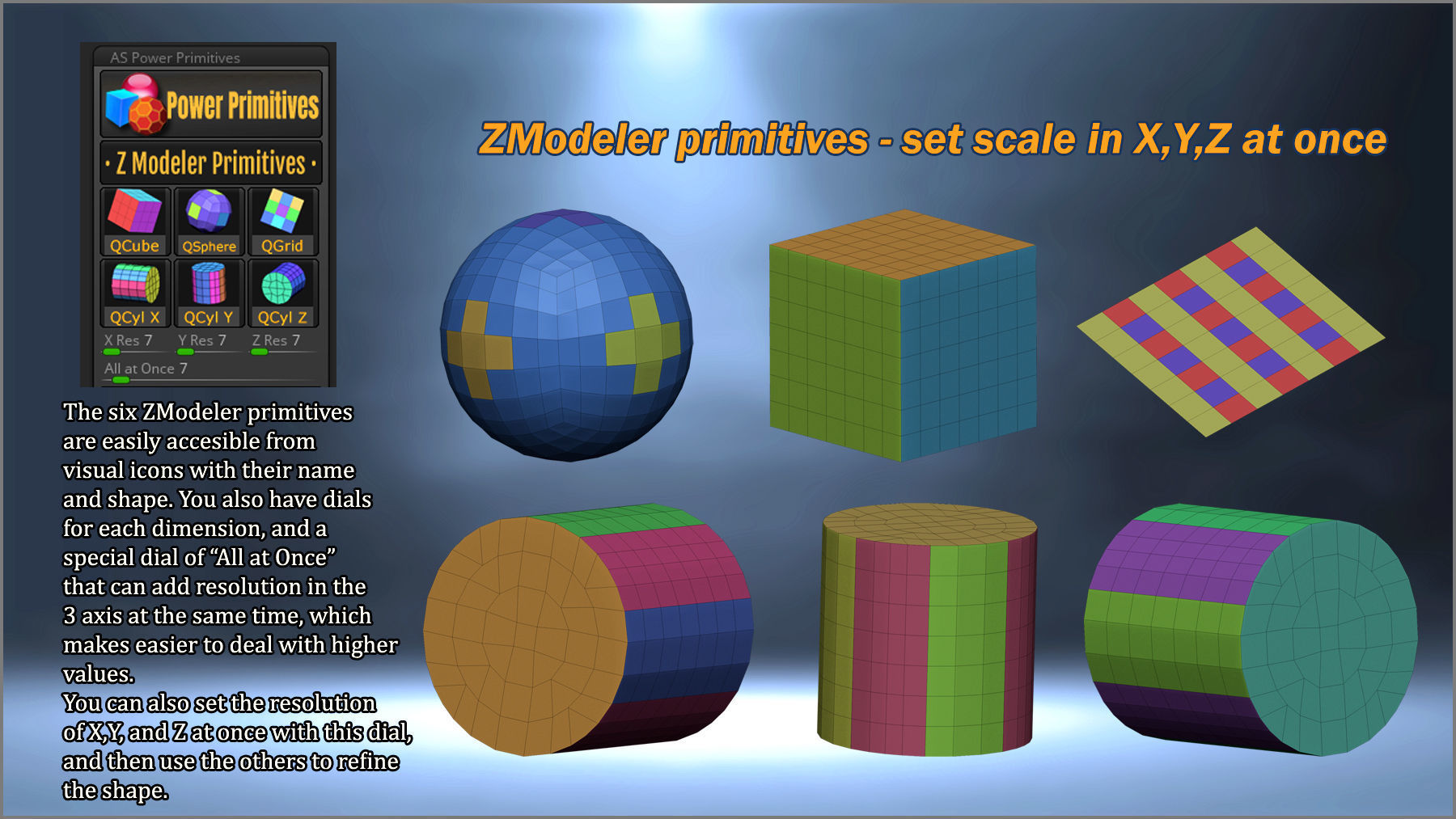 Power Primitives ZBrush Plugin 3D model | CGTrader