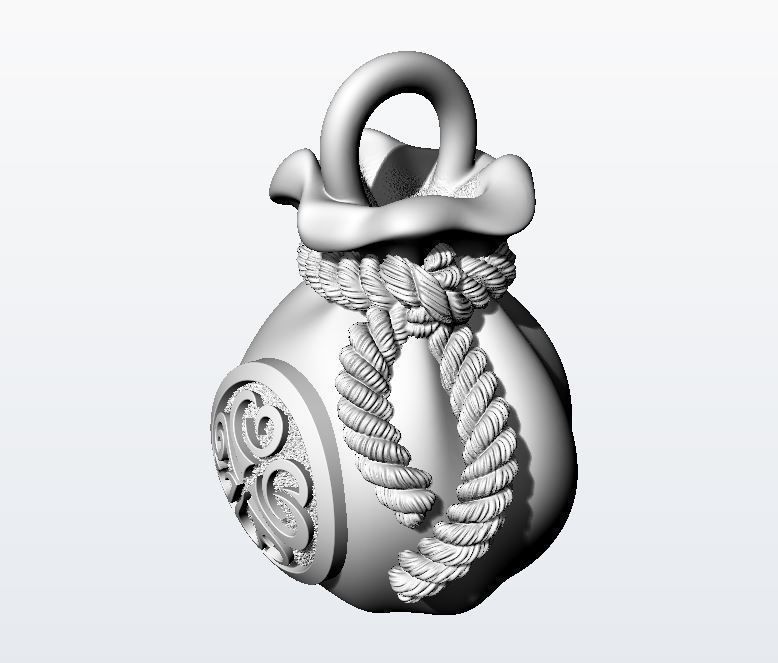 Good Luck Pouch 3D model 3D printable | CGTrader