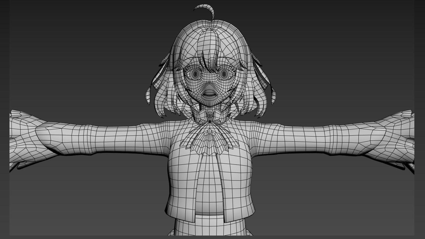 Anisphia Magical Revolution VRChat 3D model rigged | CGTrader