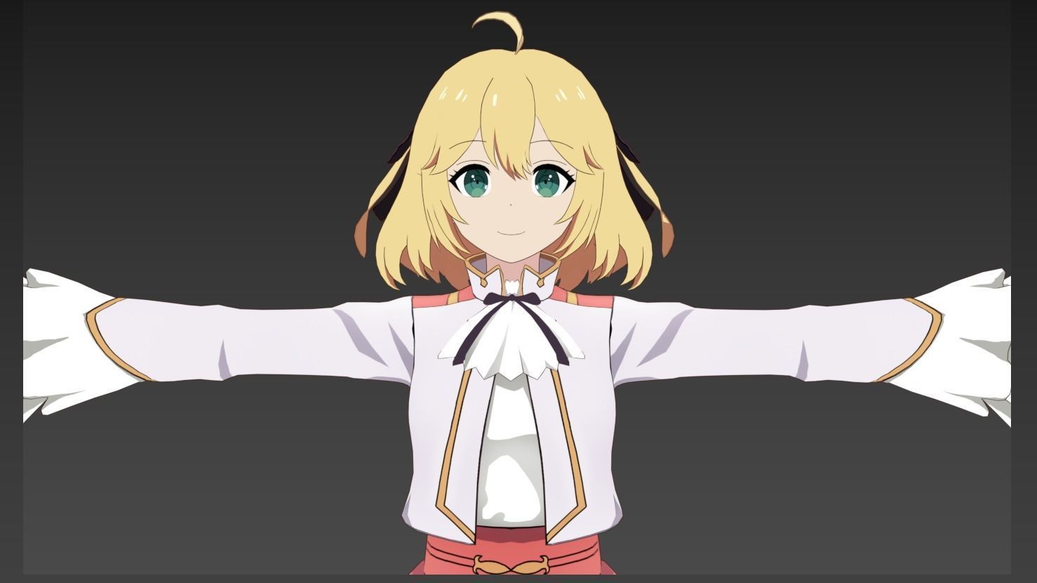 Anisphia Magical Revolution VRChat 3D model rigged | CGTrader
