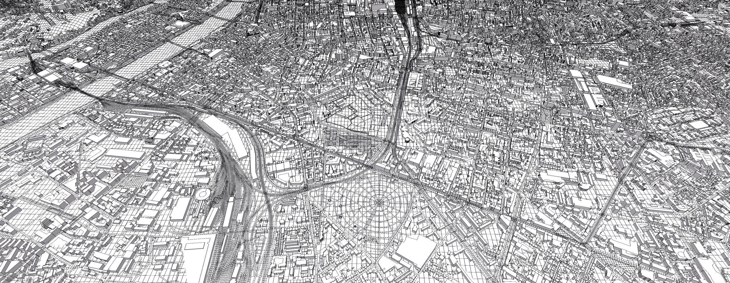 Cityscape Lyon France 3D model | CGTrader