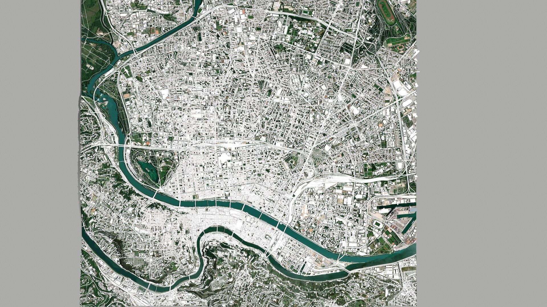 Cityscape Lyon France 3D model | CGTrader