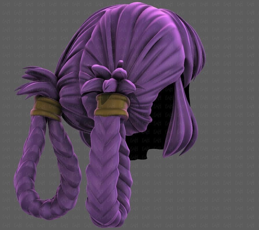 3D Hair style for girl V110 3D model | CGTrader