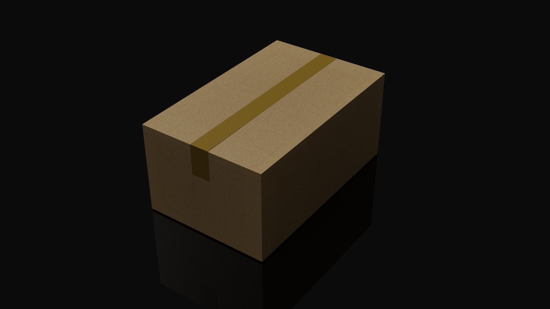 scatola imballaggio packing box 3D model | CGTrader