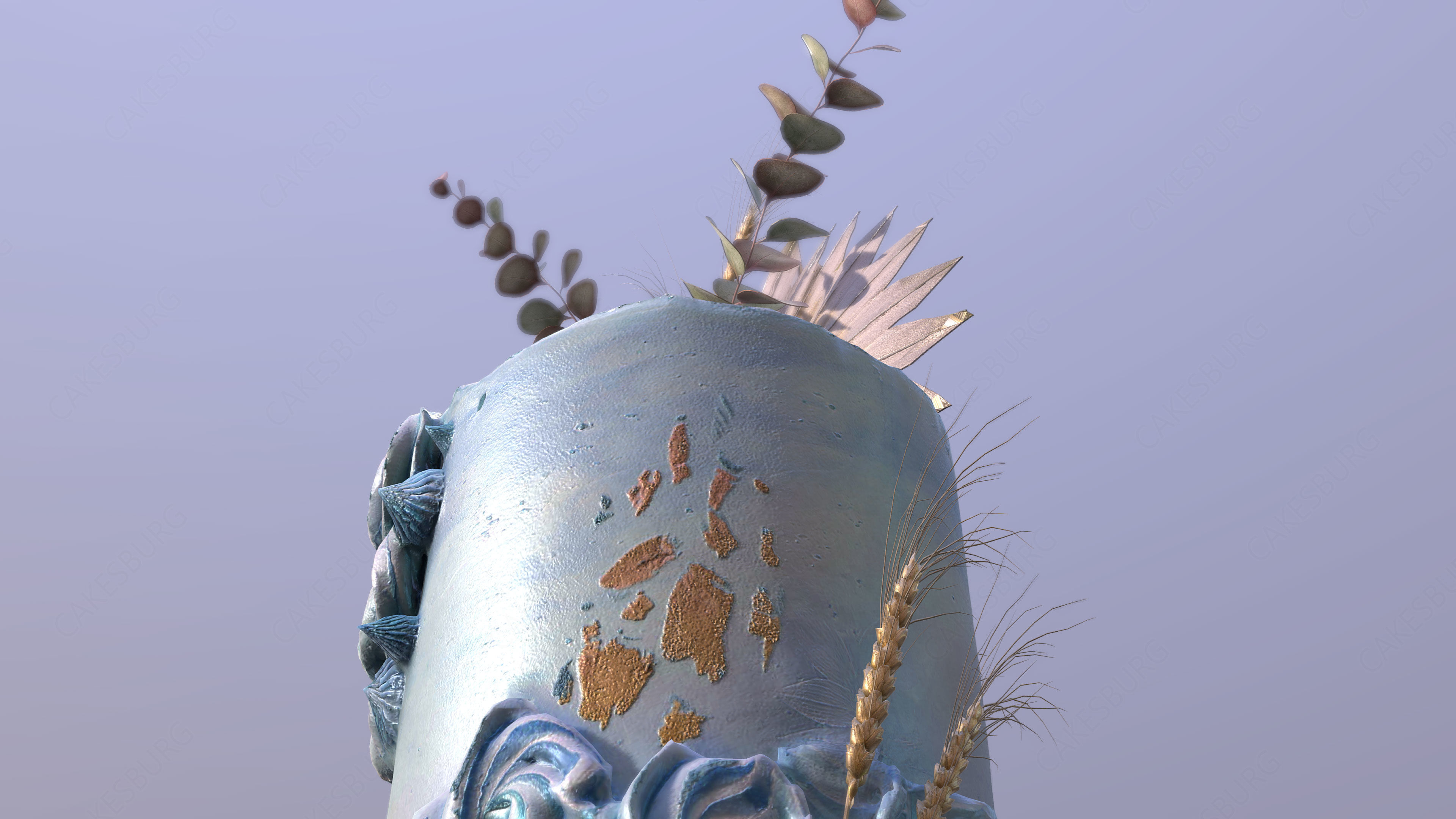 3D model Luxury Aegean Swirl Cake VR / AR / low-poly | CGTrader