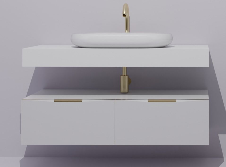 Siphon Modern bathroom free 3D model | CGTrader