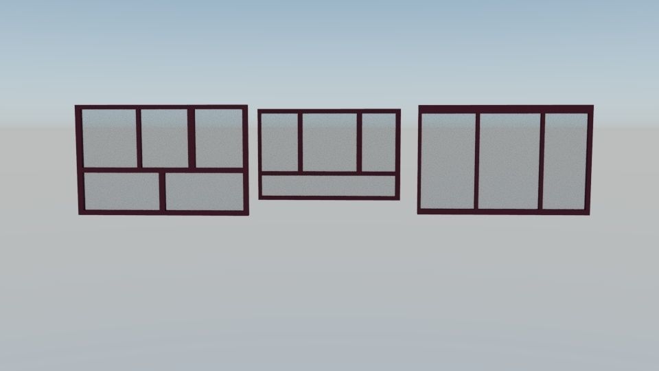 window with two panes of glass free VR / AR / low-poly 3D model | CGTrader