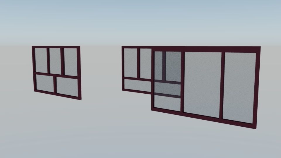 window with two panes of glass free VR / AR / low-poly 3D model | CGTrader