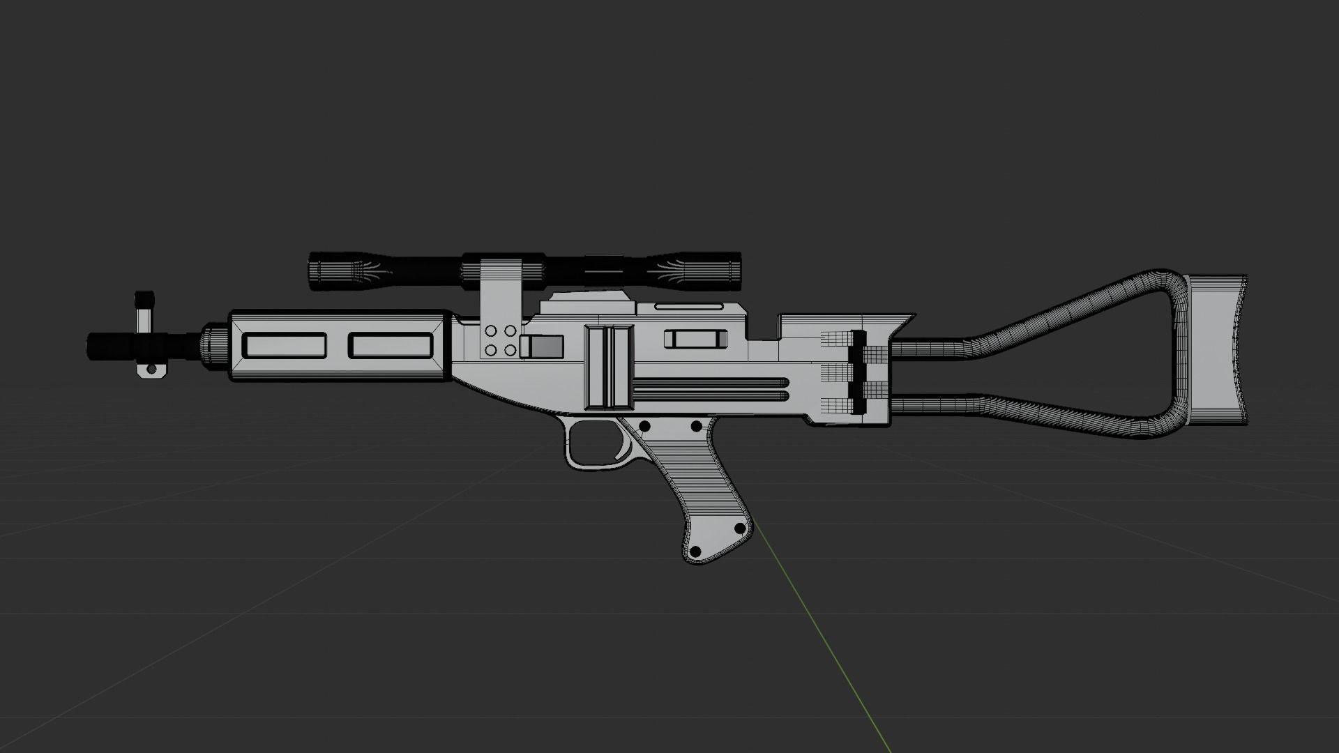 AT-AT Pilot Blaster Rifle 3D model | CGTrader
