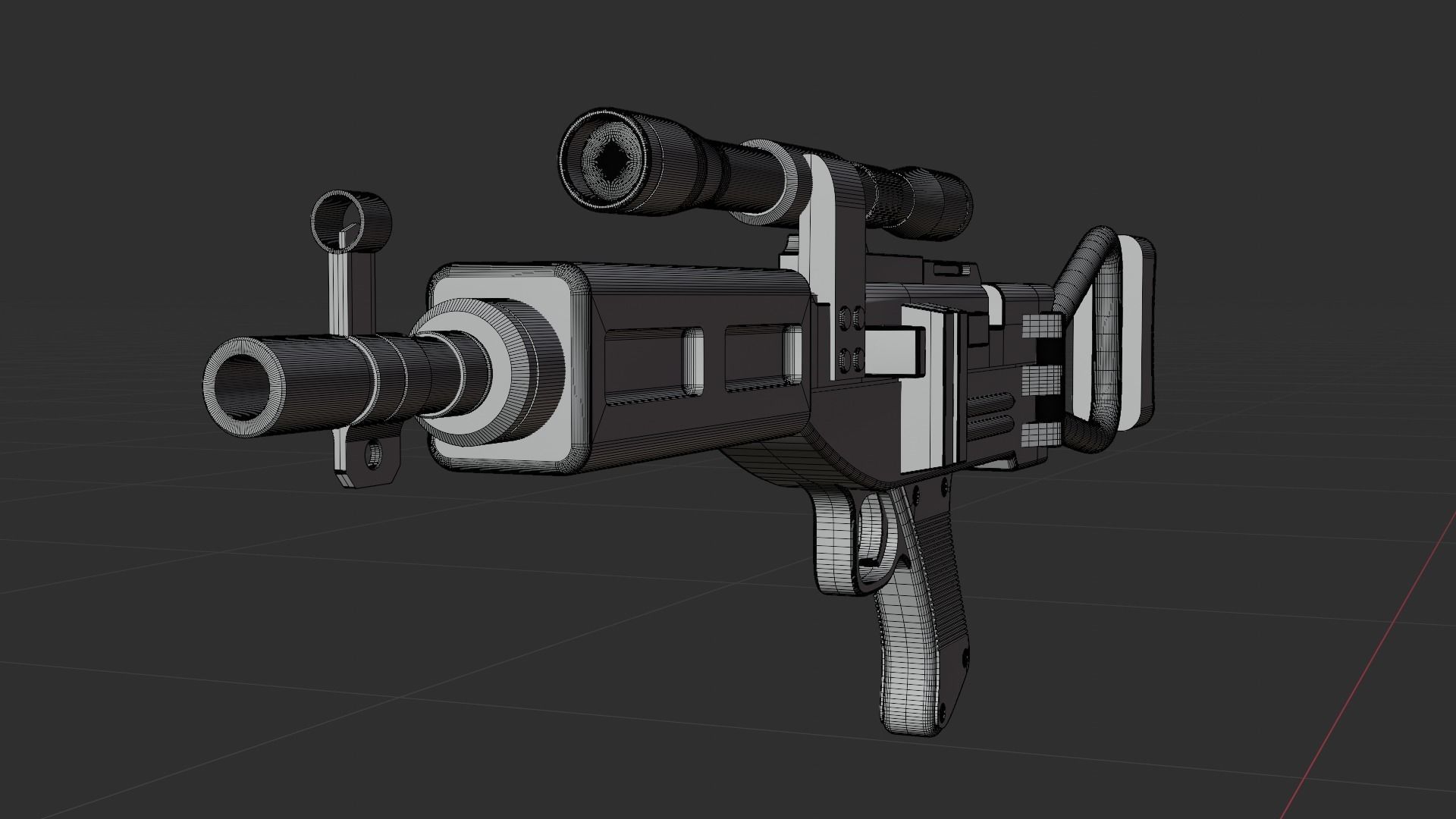 AT-AT Pilot Blaster Rifle 3D model | CGTrader