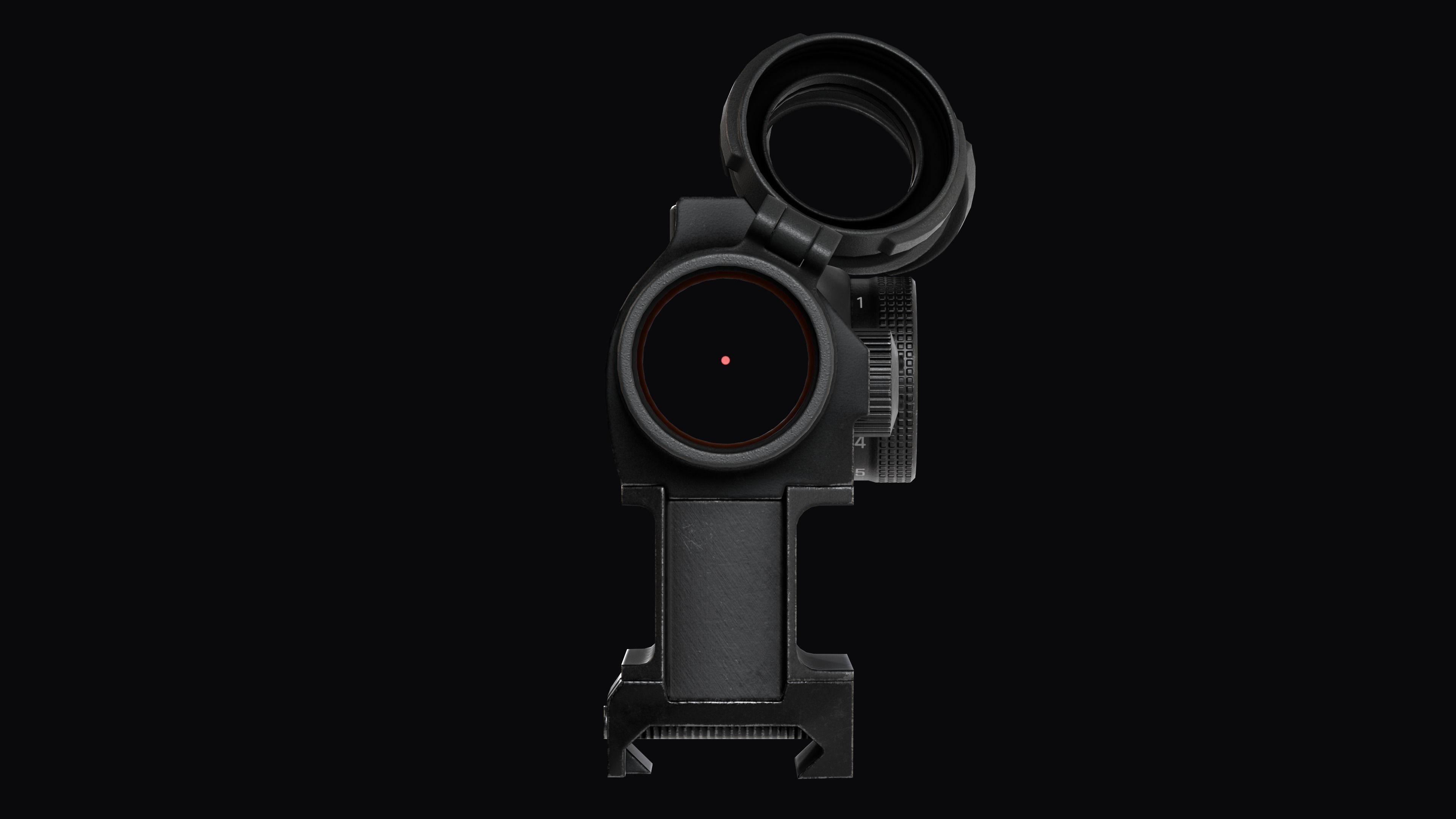 3D model Aimpoint Micro H-2 Red Dot Reflex Sight VR / AR / low-poly ...