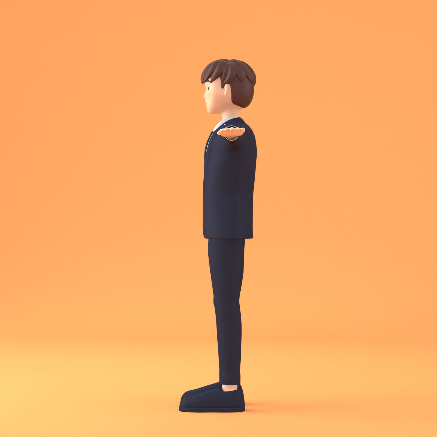 Business Man 3D Cartoon Model 3D model | CGTrader