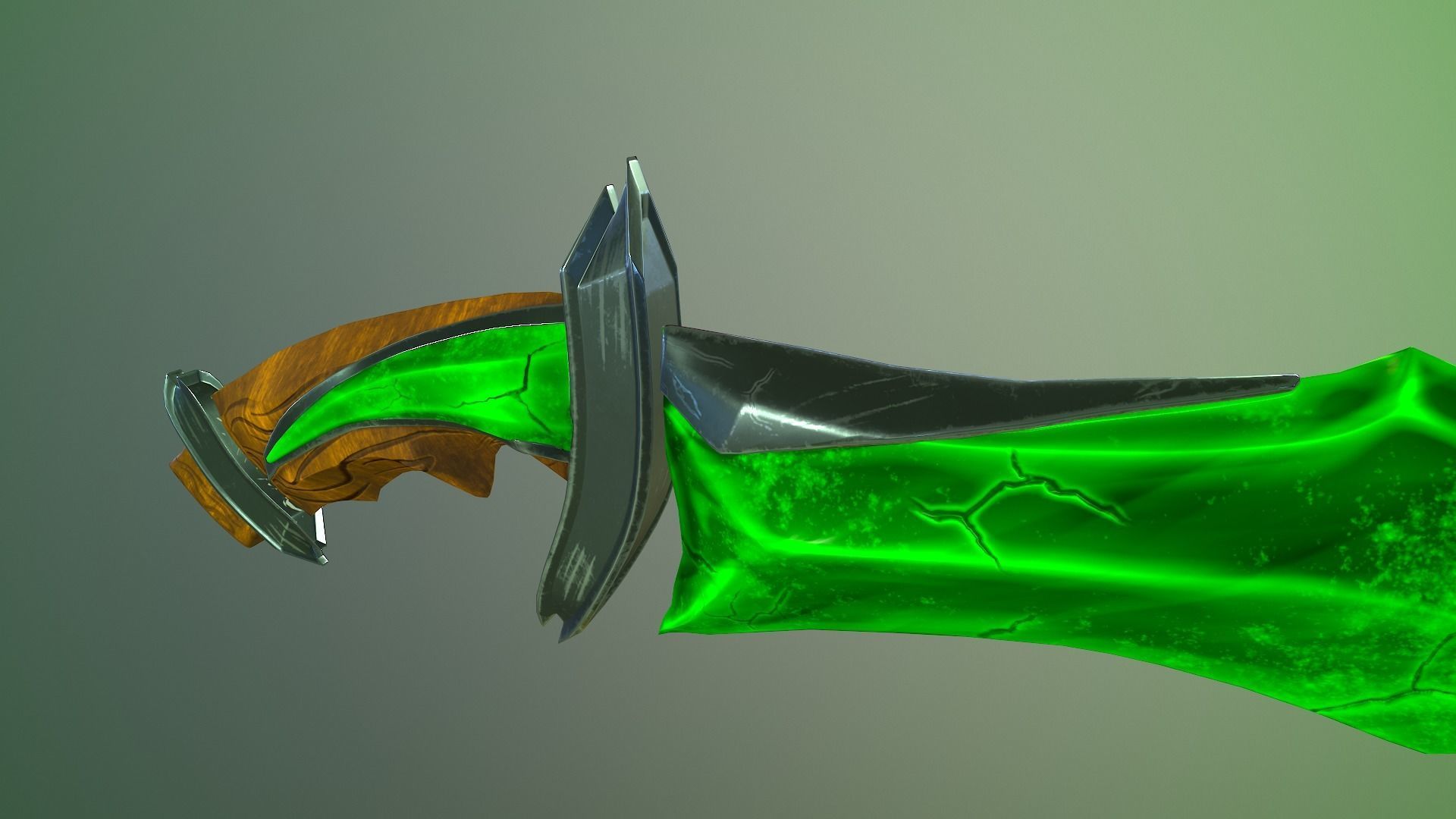 3D model stylized fantasy dagger VR / AR / low-poly | CGTrader