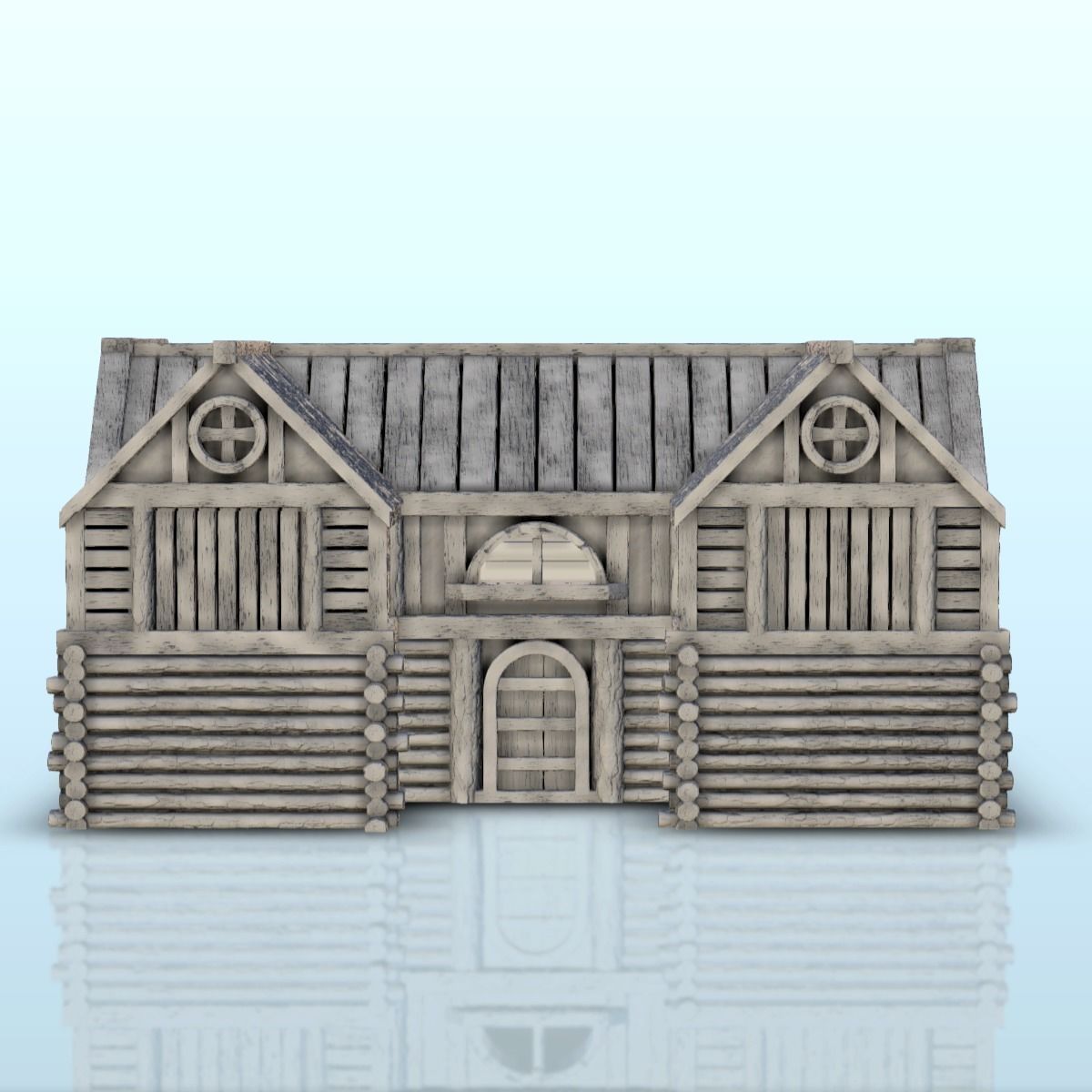 Wooden log warehouse 3 3D model 3D printable | CGTrader