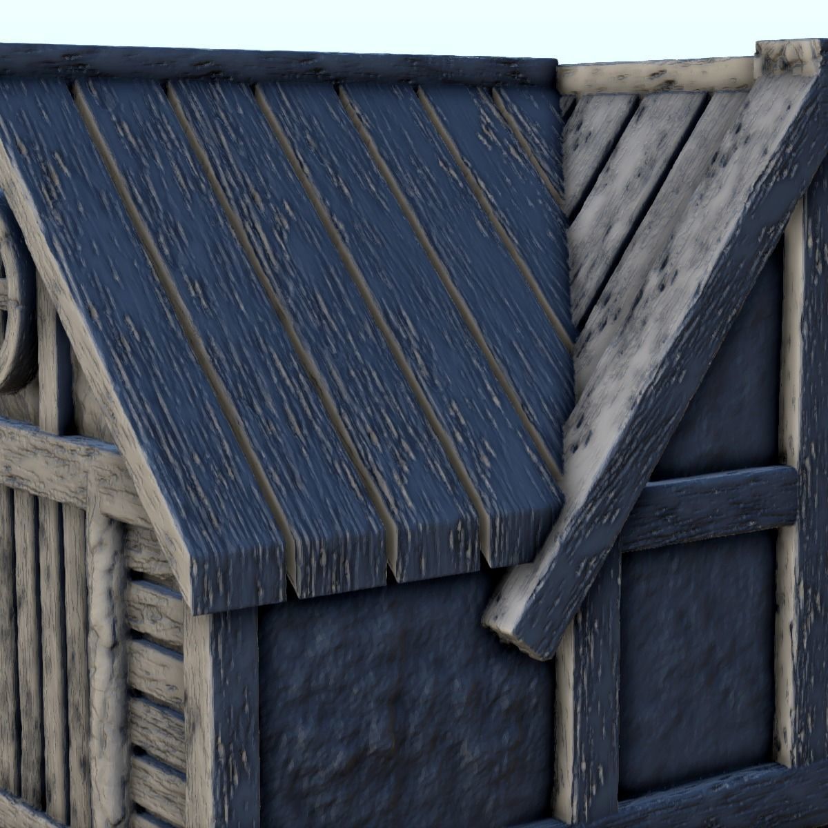 Wooden log warehouse 3 3D model 3D printable | CGTrader