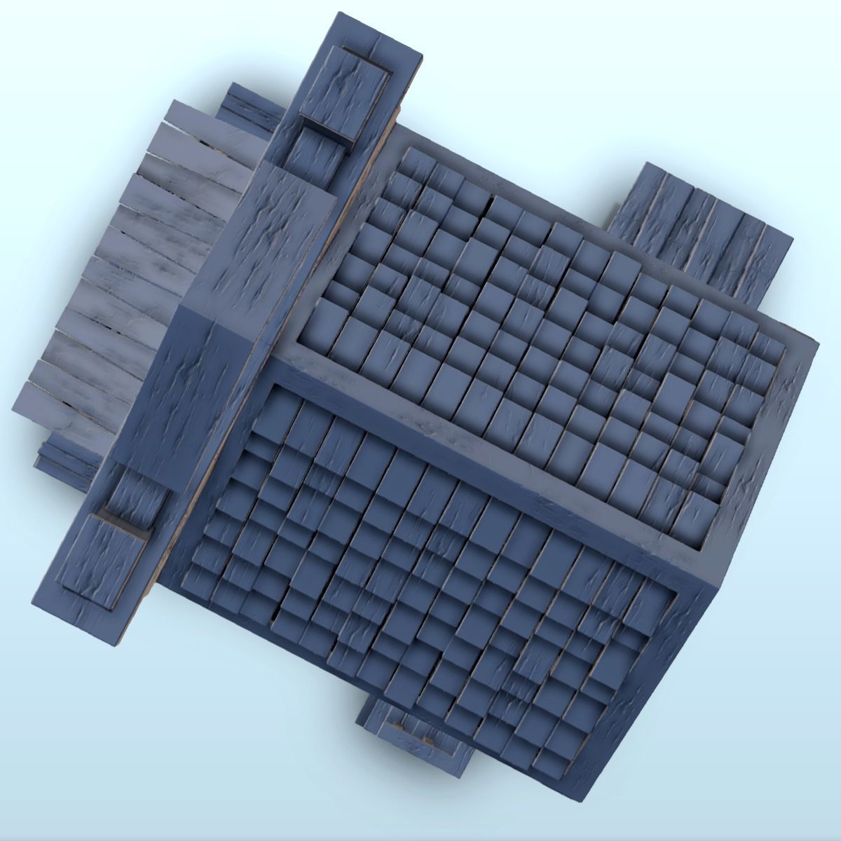 Western bank building with floor and canopy 7 - USA ACW War 3D model 3D ...