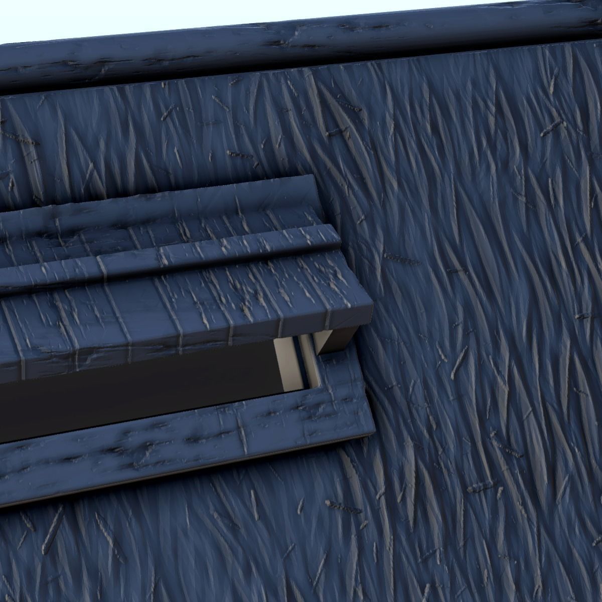 Viking building with large thatched roof and roof window 8 3D model 3D ...