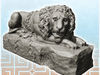 Statue of elongated lion damaged version 3 - Ancient Classic Old 3D ...