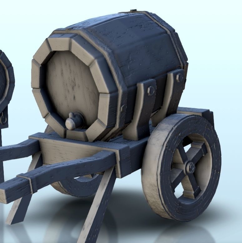 Set of medieval barrels 1 - Medieval Gothic Feudal Old Archaic 3D model ...