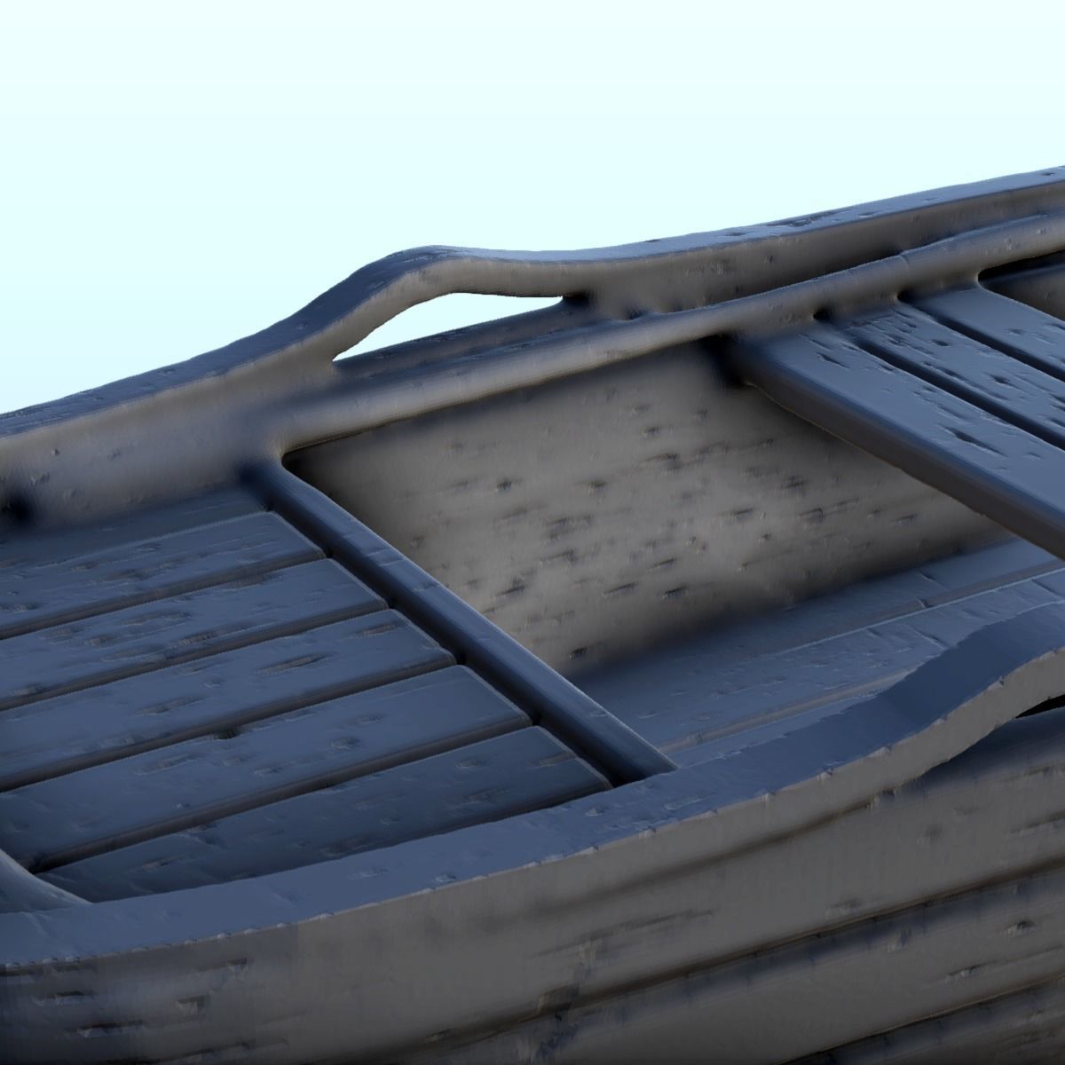 Paddle boat with powder cannon 1 - Medieval Gothic Feudal Old 3D model ...