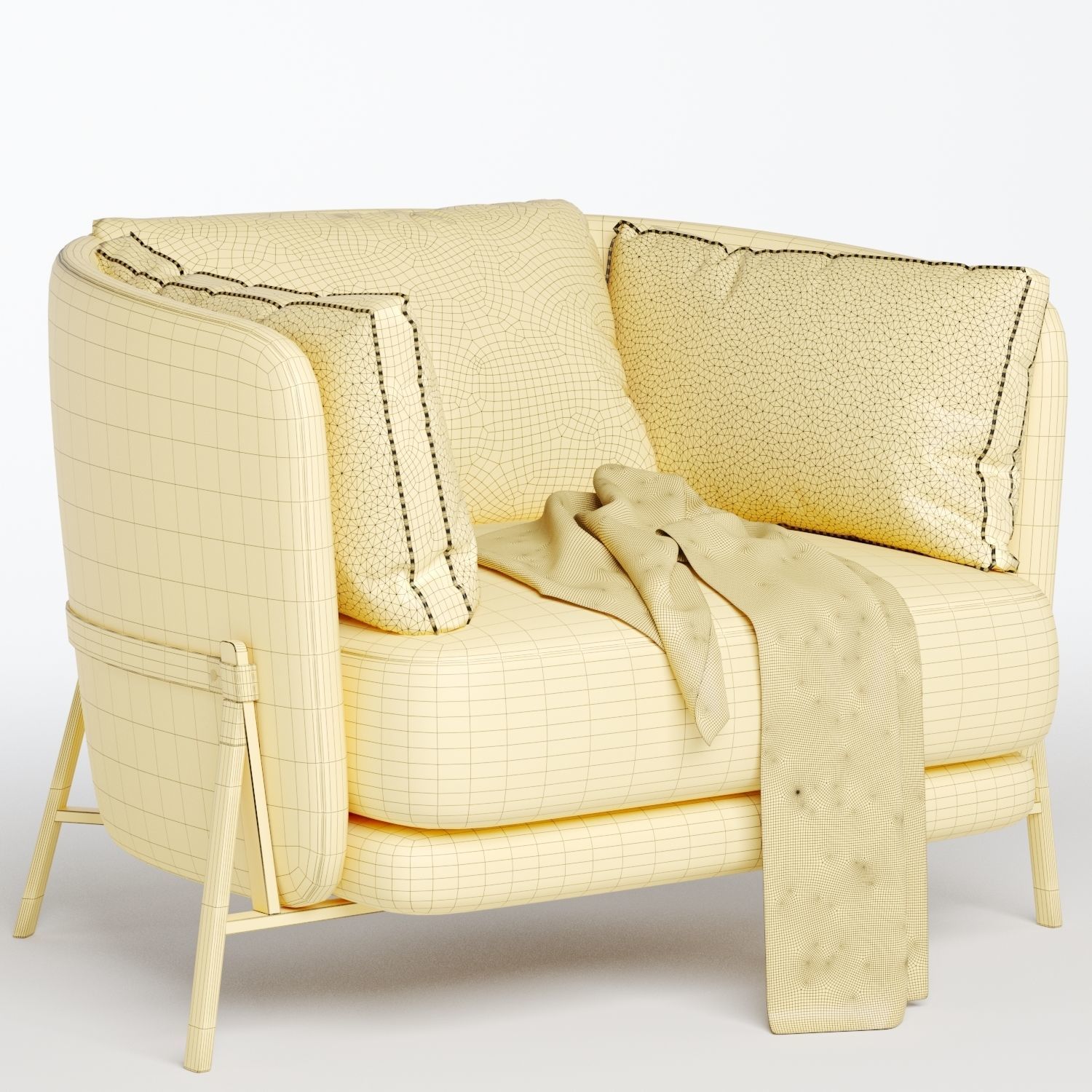 cradle armchair by Arflex 3D model | CGTrader