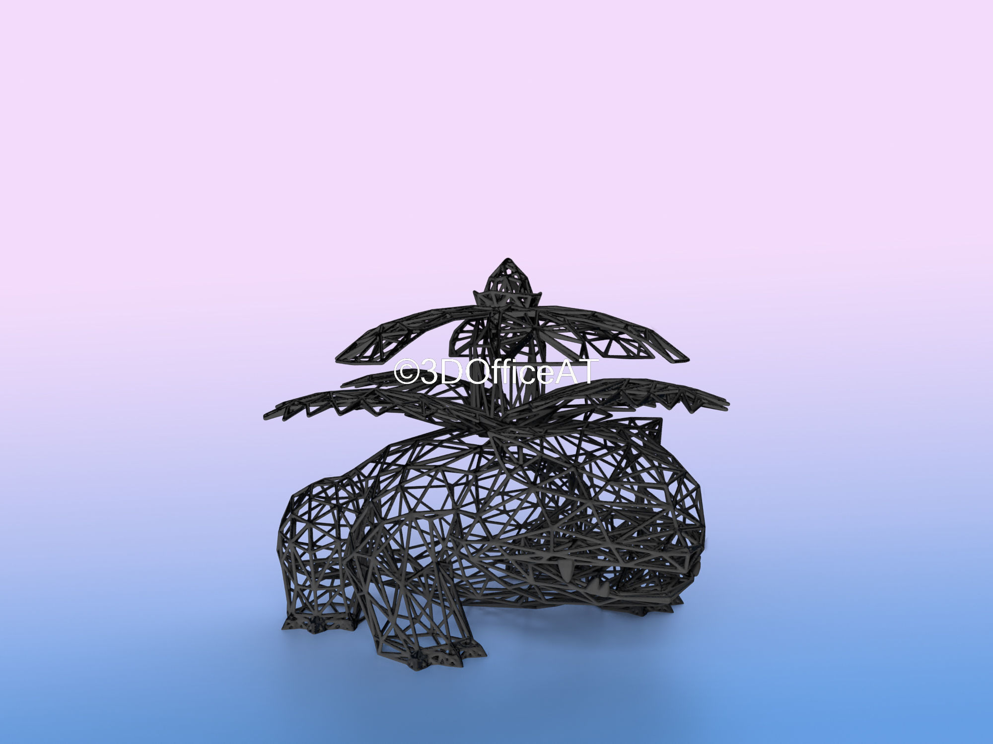 003 Venusaur Pokemon Wiremon Figure 3D model 3D printable | CGTrader