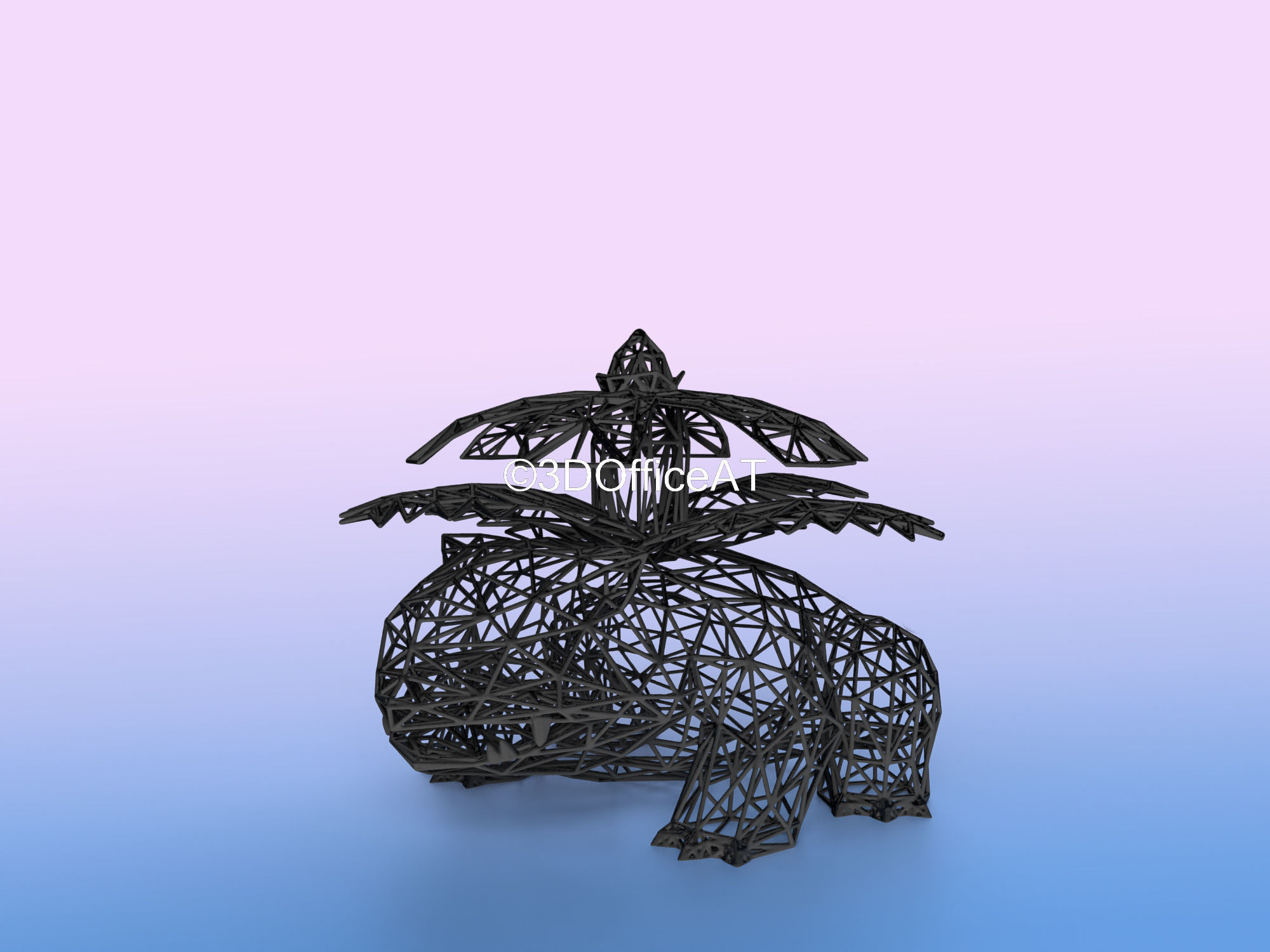 003 Venusaur Pokemon Wiremon Figure 3D model 3D printable | CGTrader