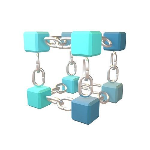 3D model Blockchain Icon V2 006 VR / AR / low-poly | CGTrader