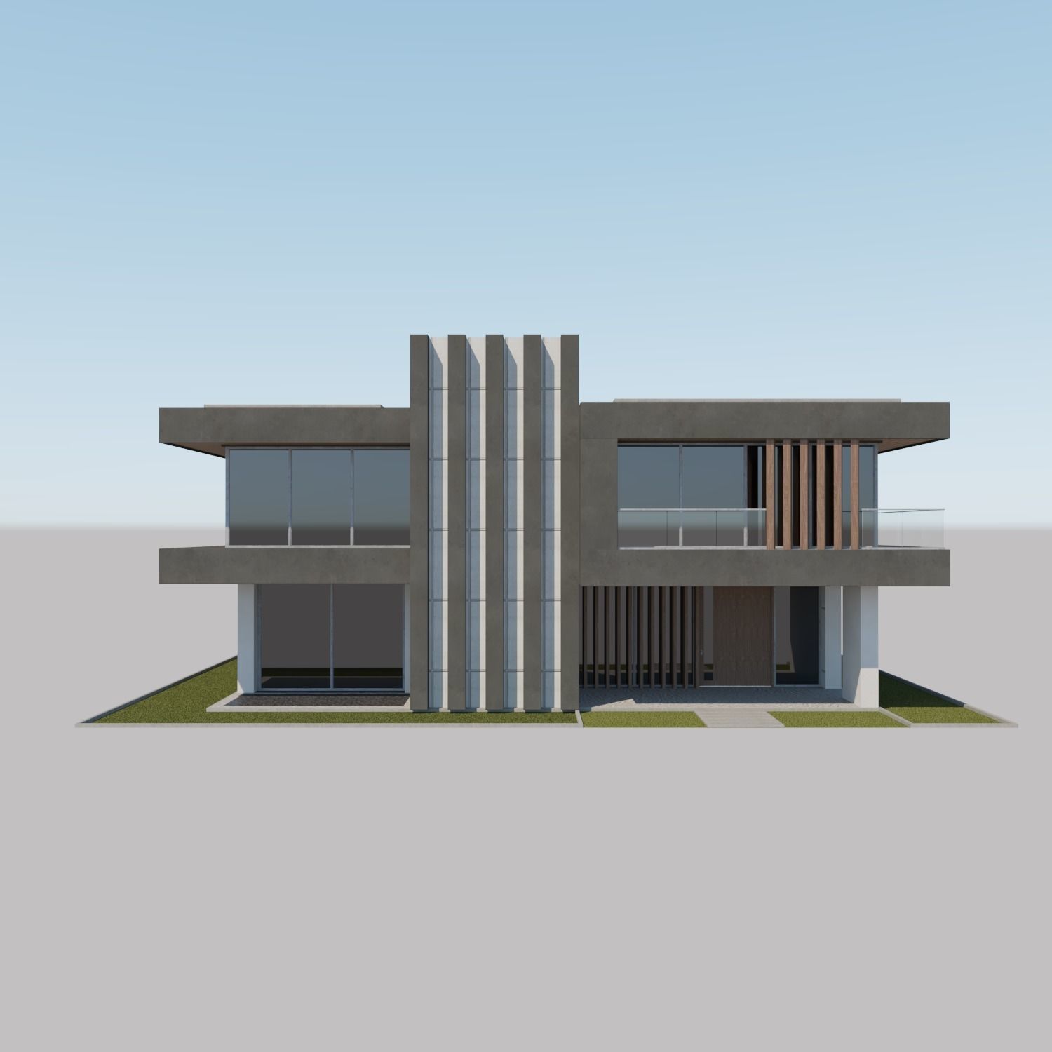 3D model Contemporary House 02 by THREEDEE INC VR / AR / low-poly | CGTrader