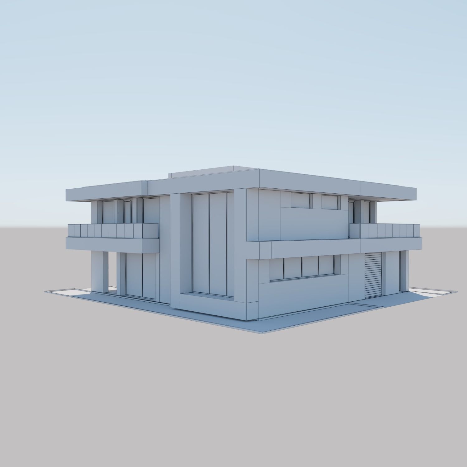 3D model Contemporary House 02 by THREEDEE INC VR / AR / low-poly | CGTrader