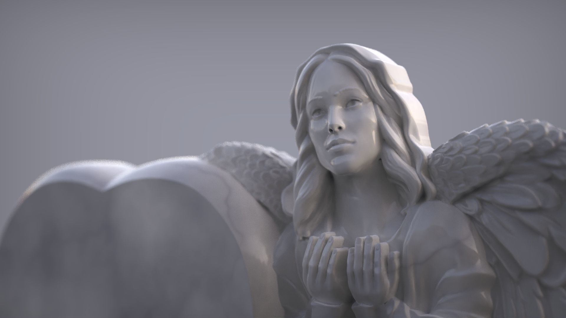 Angel Monuments 4 3D model 3D printable | CGTrader