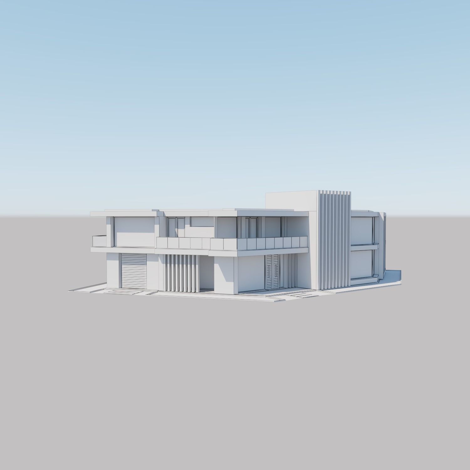 3D model Contemporary House 08 by THREEDEE INC VR / AR / low-poly | CGTrader