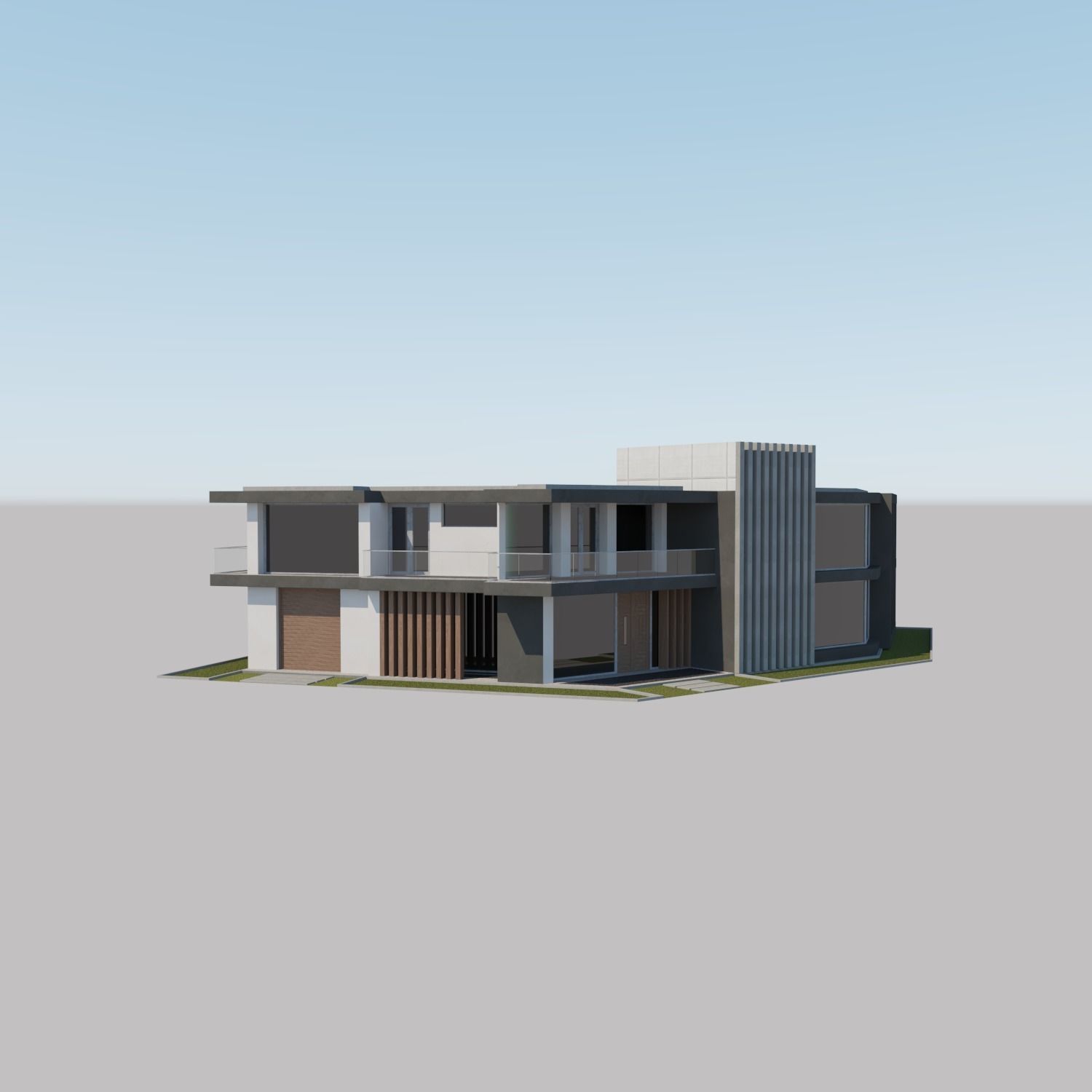 3D model Contemporary House 08 by THREEDEE INC VR / AR / low-poly | CGTrader
