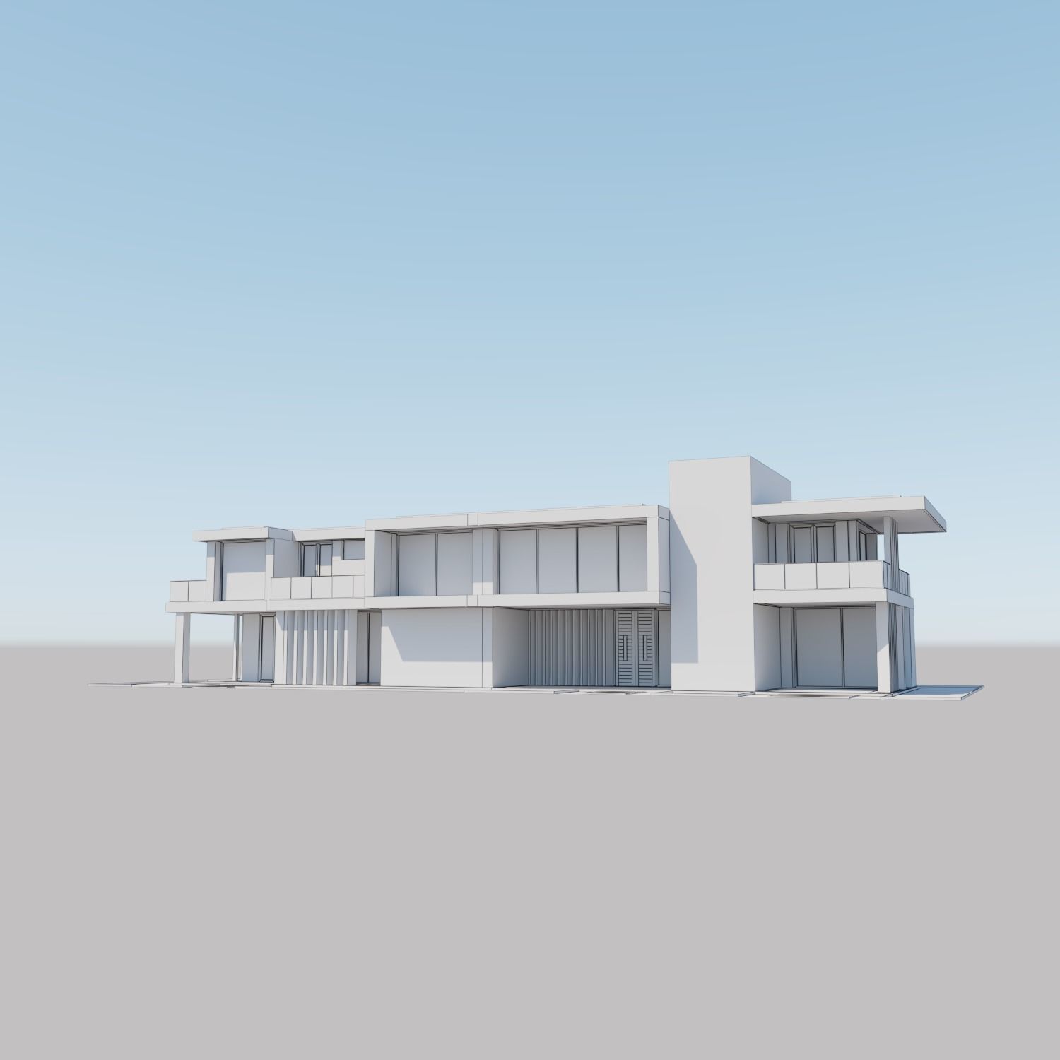 3D model Contemporary House 13 by THREEDEE INC VR / AR / low-poly | CGTrader