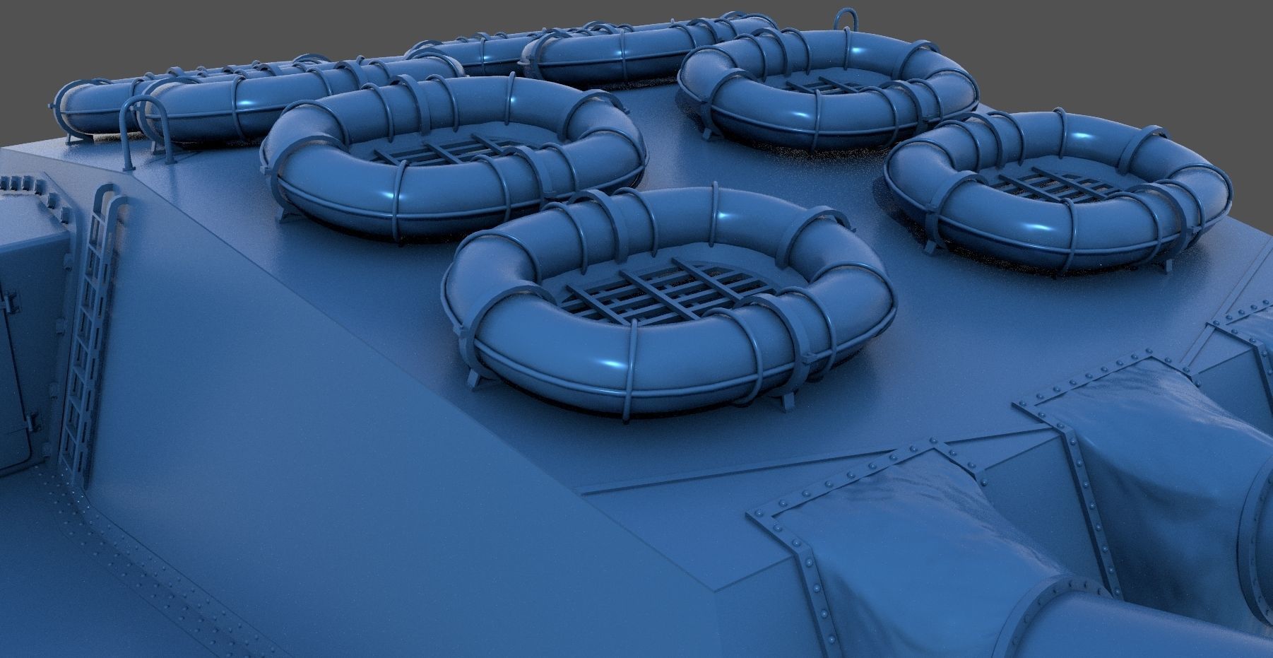 381mm WW2 Italian turret n1 - Personal license - 1-200 scale 3D model ...