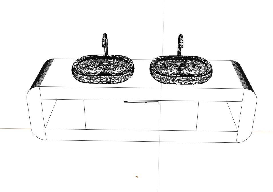 Furniture - Cabinets Bathroom white free 3D model | CGTrader