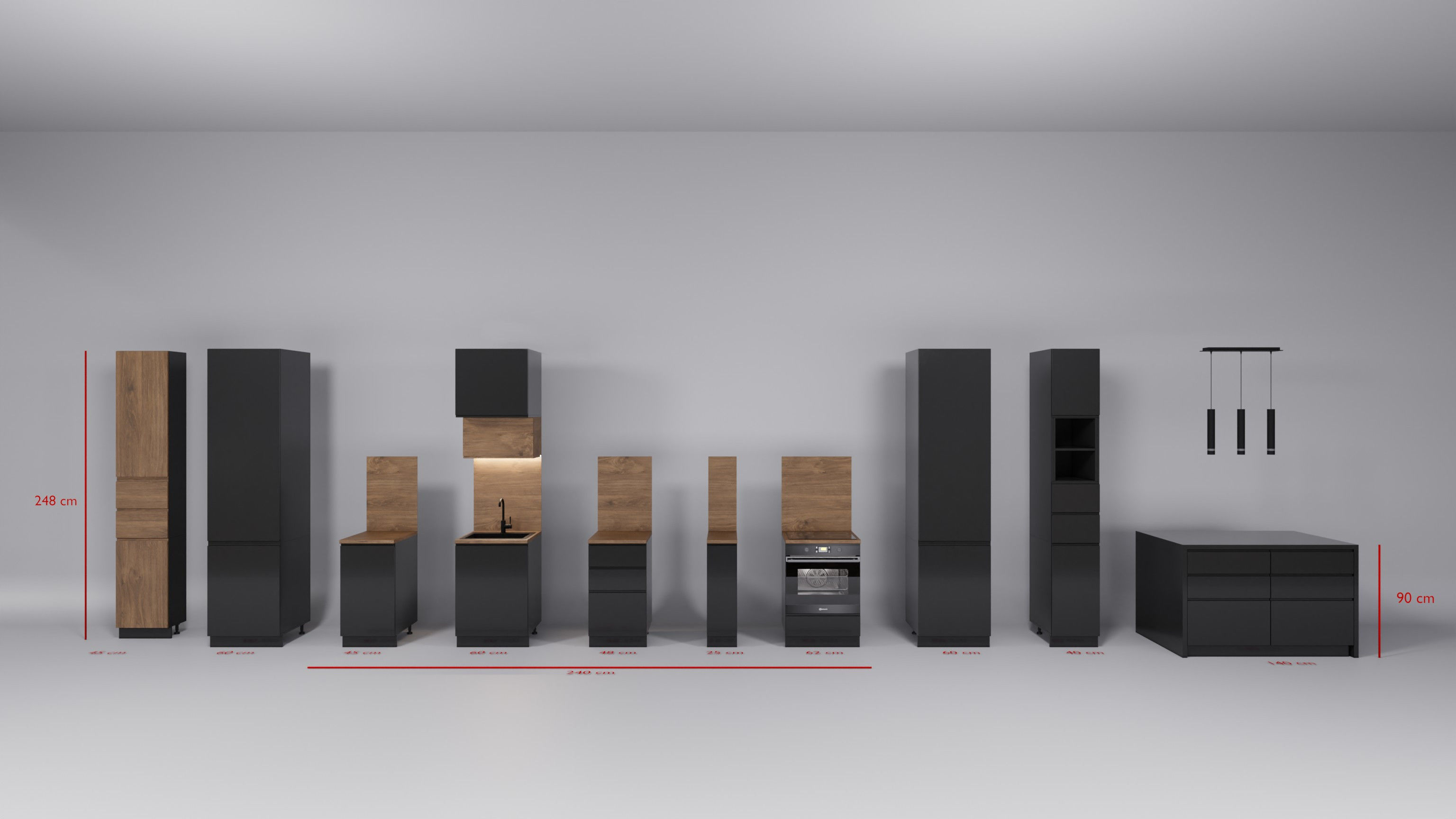 3D model Luxury Kitchen Assets SET 1 Moddular VR / AR / low-poly | CGTrader