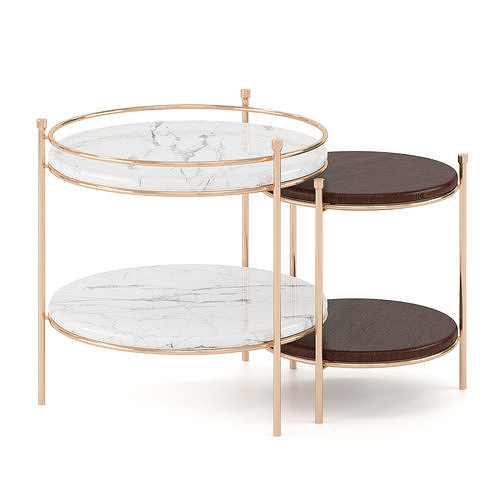 Erni Side Table Big and Small 3D model | CGTrader