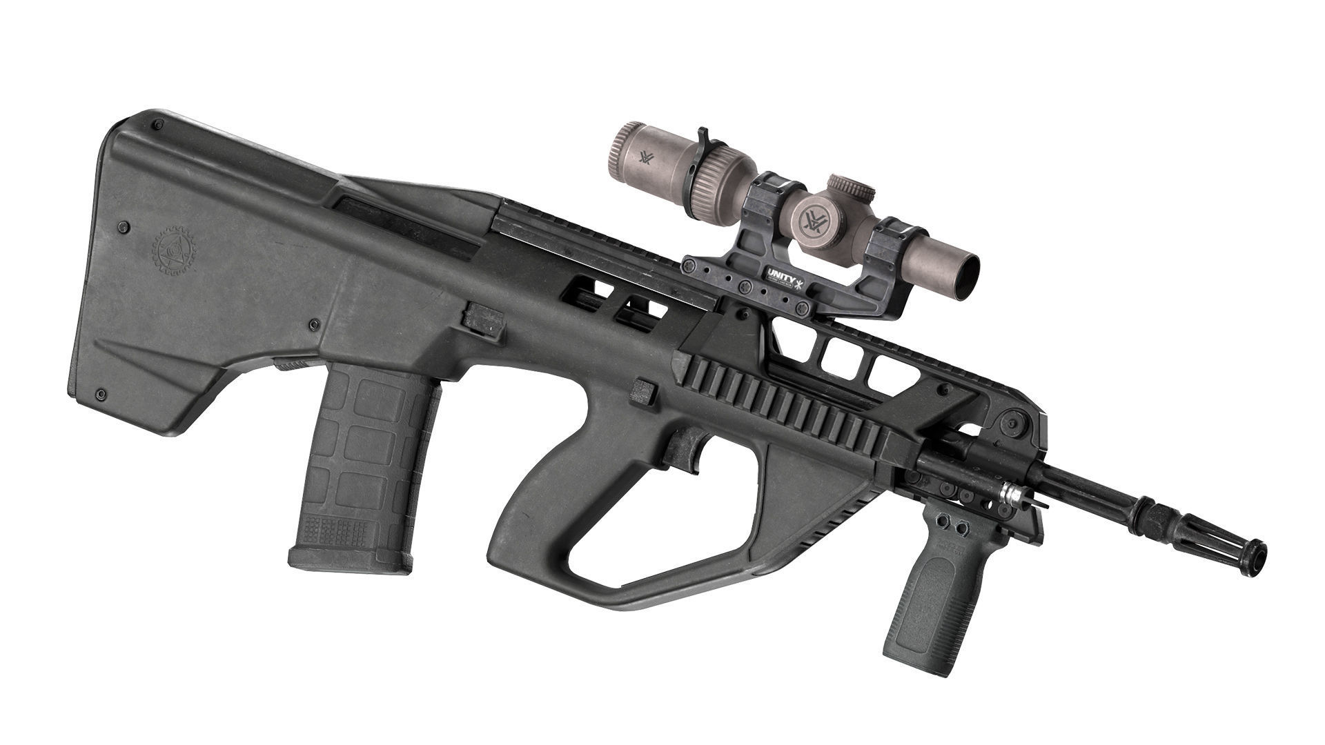 3D model MILITARY VORTEX 1X8 LPVO RIFLE SCOPE VR / AR / low-poly | CGTrader