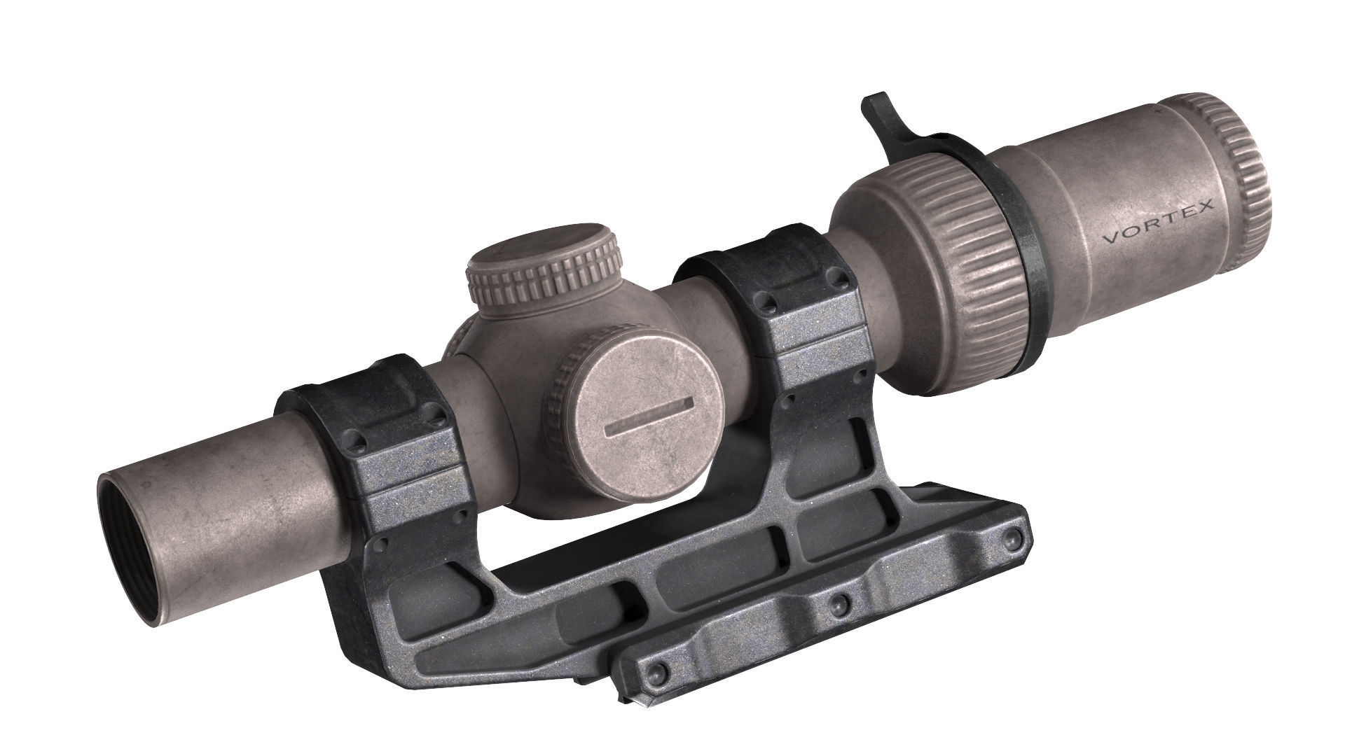 3D model MILITARY VORTEX 1X8 LPVO RIFLE SCOPE VR / AR / low-poly | CGTrader