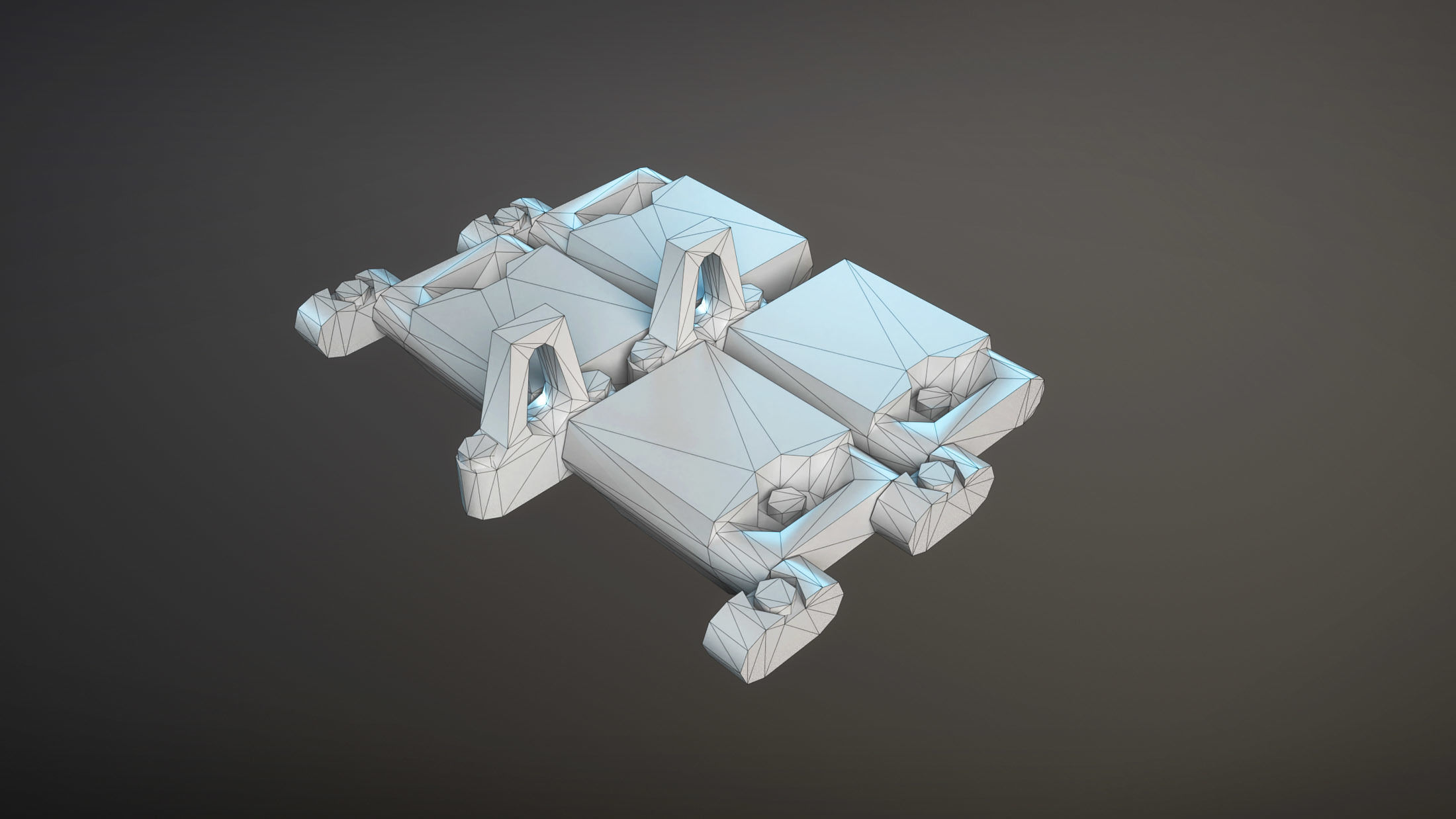 3D model T158 Track for M1 Abrams Tank VR / AR / low-poly | CGTrader